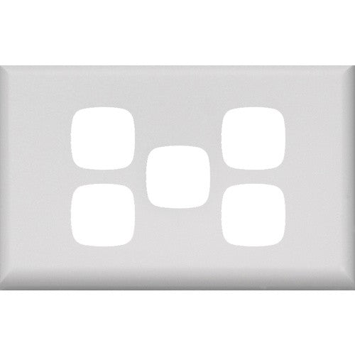 4 x 5 GANG WALL PLATE TO SUIT INSERTS